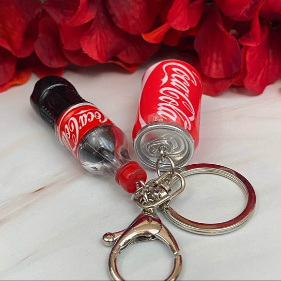 Accessories | Coca Cola Bottle And Can Keychain Charm | Poshmark